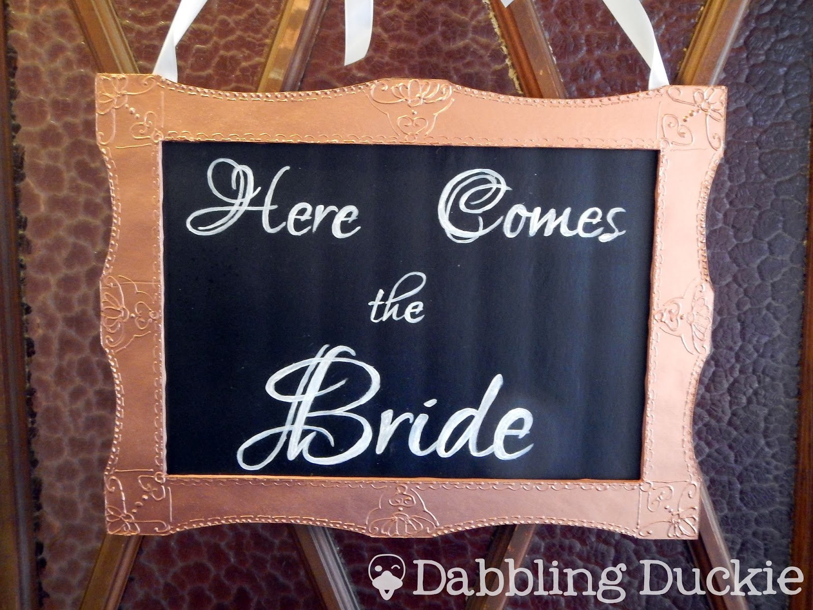 Dabbling Duckie: DIY Wedding Banner