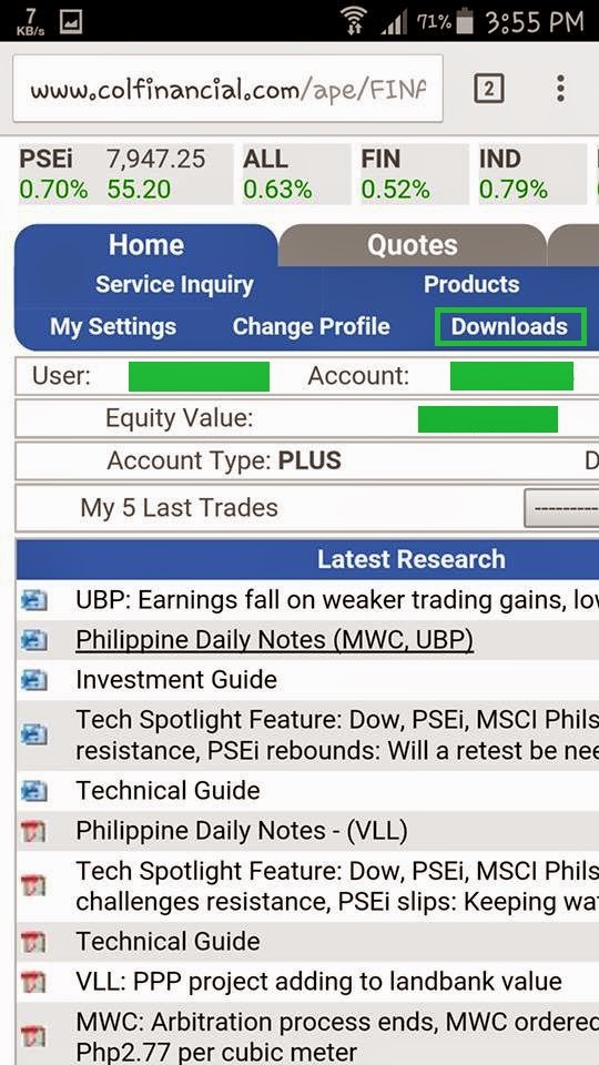 PSE Guides and News: How to download COL Financial Android APP
