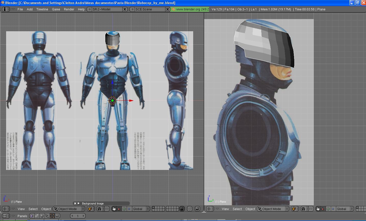 Procurando por blueprints do Robocop
