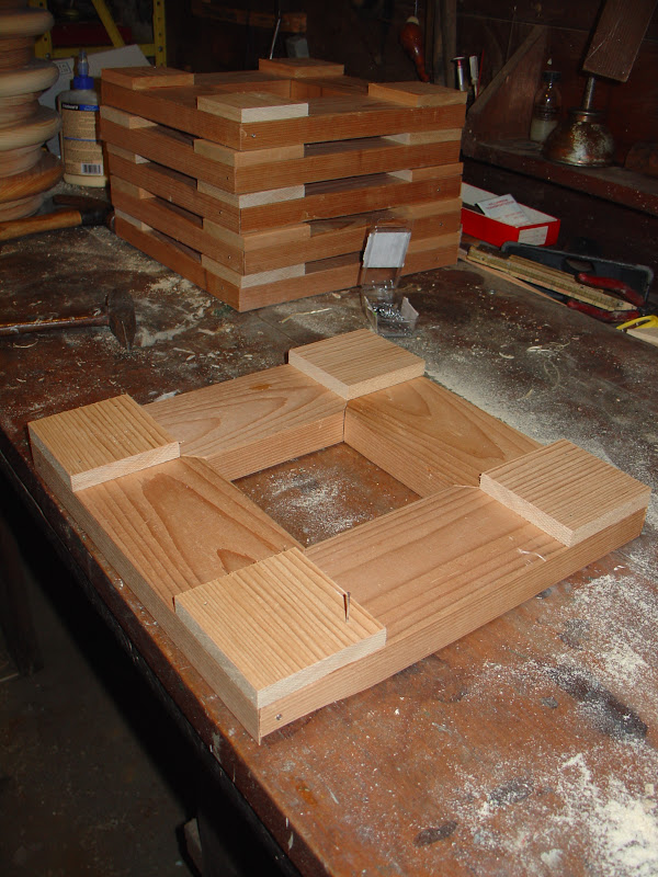 Life at Pugsley: Porch Column Bases 3: Making and replacing the bases