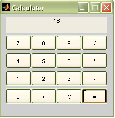 Simple GUI Calculator in MATLAB | IMAGE PROCESSING