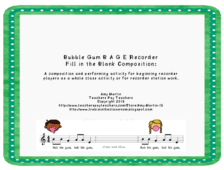Treble in the Classroom: BAGE Bubble Gum Recorder Stations