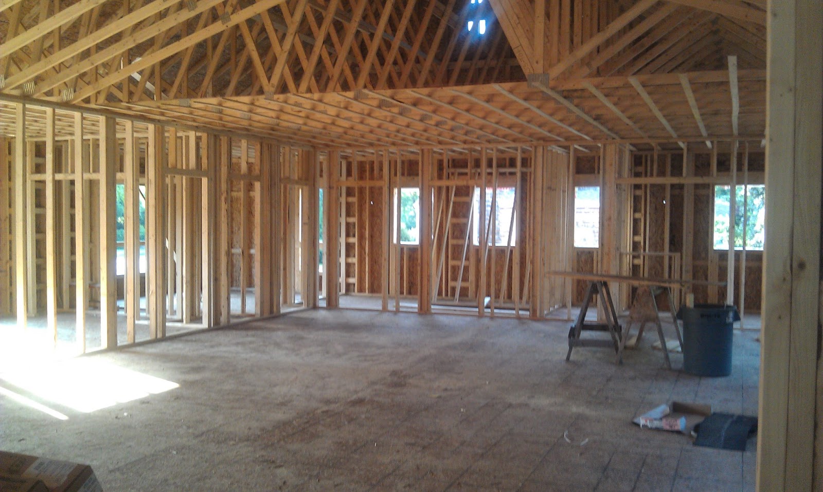 The Impatient Home Builder: Starting the Interior Framing