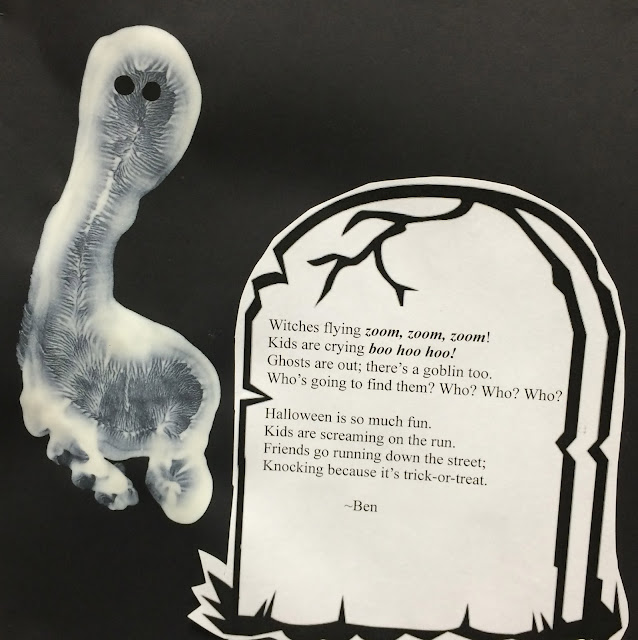 A Full Classroom: Ghost Print Poetry