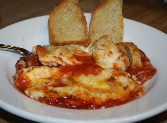 SourdoughNative: Greek Ravioli Bake