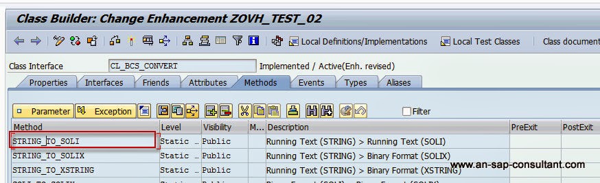 An SAP Consultant: ABAP Enhancement Framework - Class/Interface ...