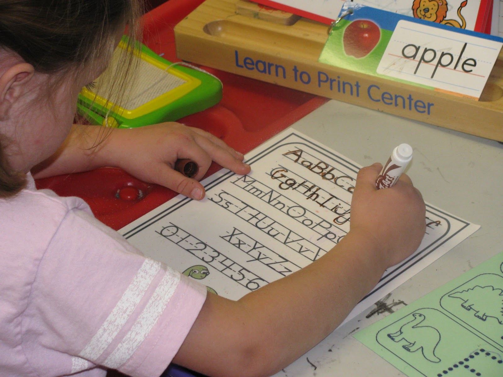 Dinosaur Writing Center | Ms.Vonda's Pre-K at All God's Children MDO ...