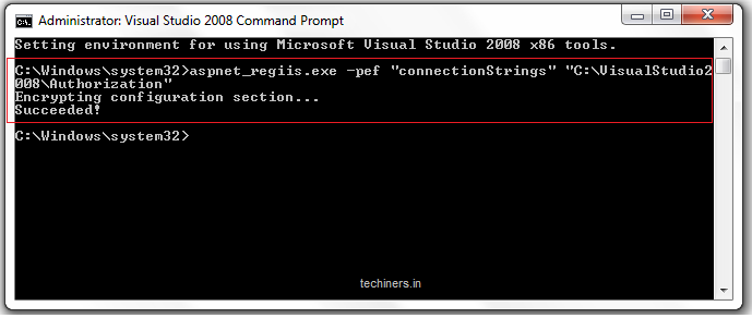 techiners.in: Encrypting and Decrypting connection string in .NET 4.0 techiners.in: Encrypting and Decrypting connection string in .NET 4.0