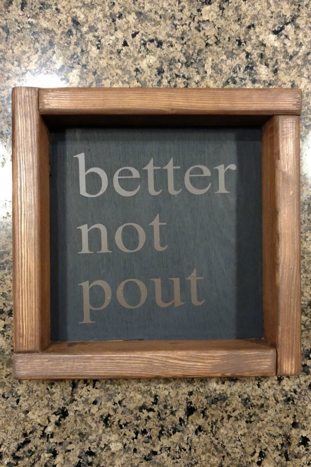 DIY Box Frame Sign | Sunshine and Munchkins