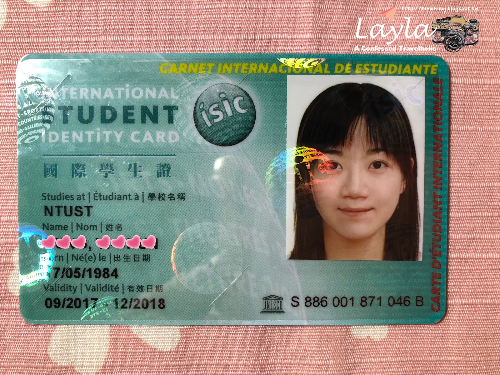 行前準備 ♣︎ 國際學生證 ISIC 一般卡 ~ Layla 蕾菈 の 旅行手帳