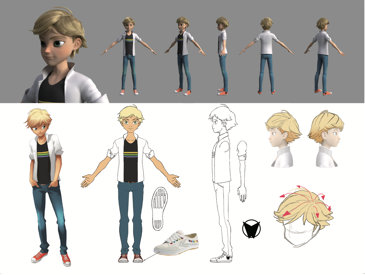 Desenvolvimento Artístico: Adrien - Miraculous Br