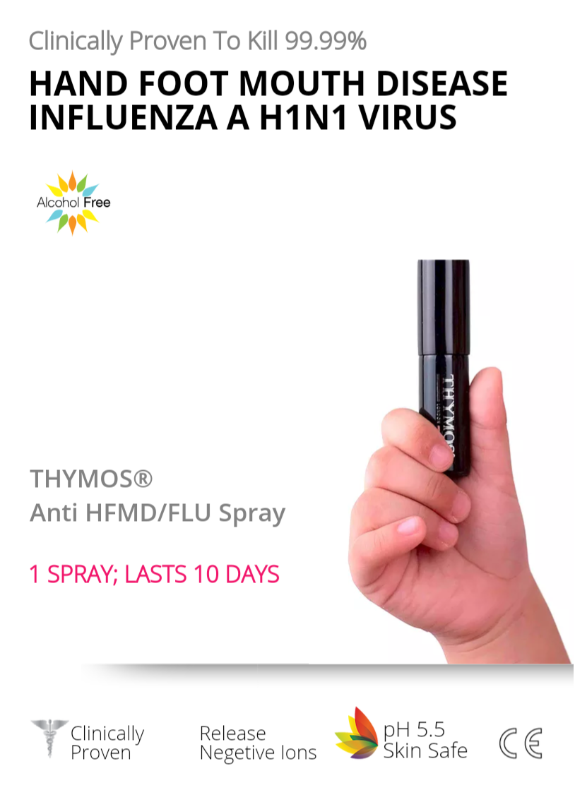 THYMOS Anti-HFMD/FLU Spray Review Malaysia - Sebrinah Yeo