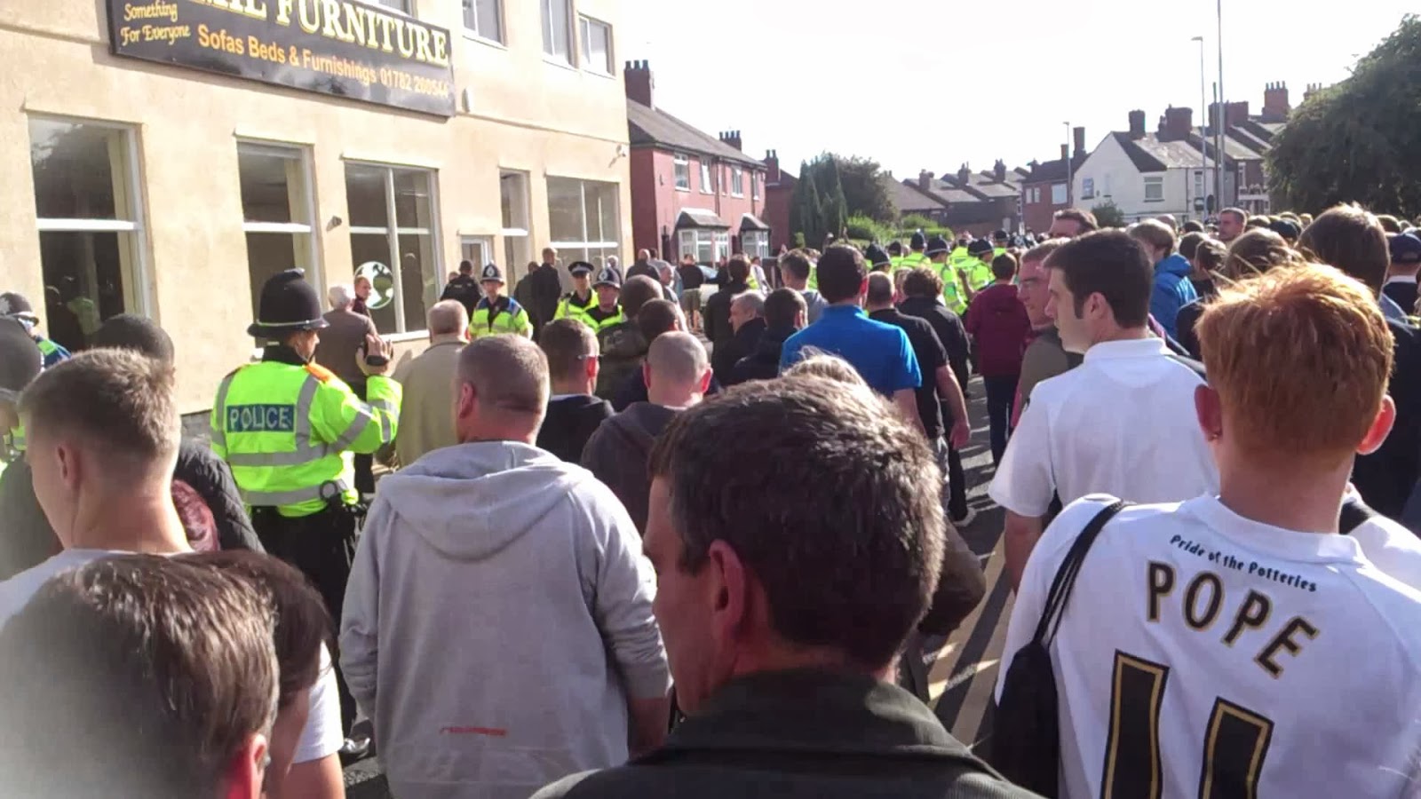 Football Hooligan Pictures: Port vale v Wolves 31 Aug 2013 NINE PICTURES