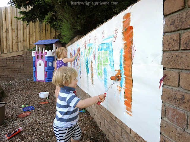 Learn with Play at Home: An Invitation to Paint Big!