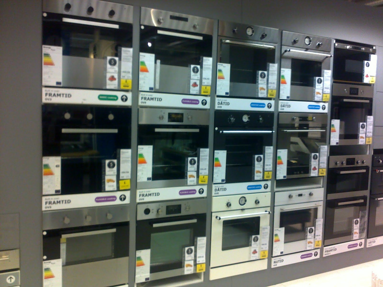 sophiepercival: Appliance displays in Ikea