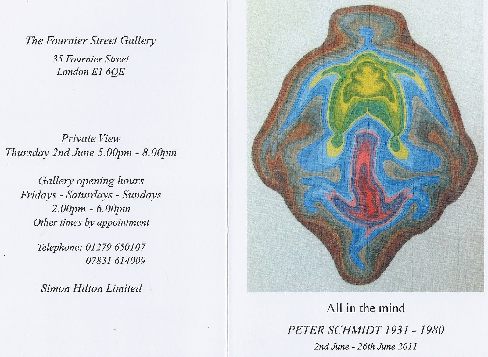 Peter Schmidt Web: A Peter Schmidt exhibition and Offering...