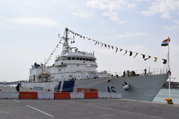 Asian Defence News: Indian Coast Guard Ship Sankalp reaches Muscat from ...