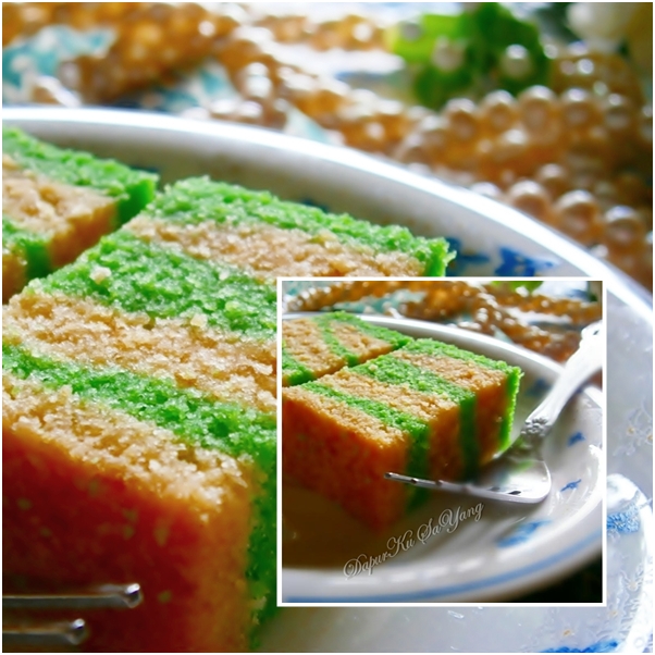 DapurKu SaYang: Kek Green Carpet (Kukus)