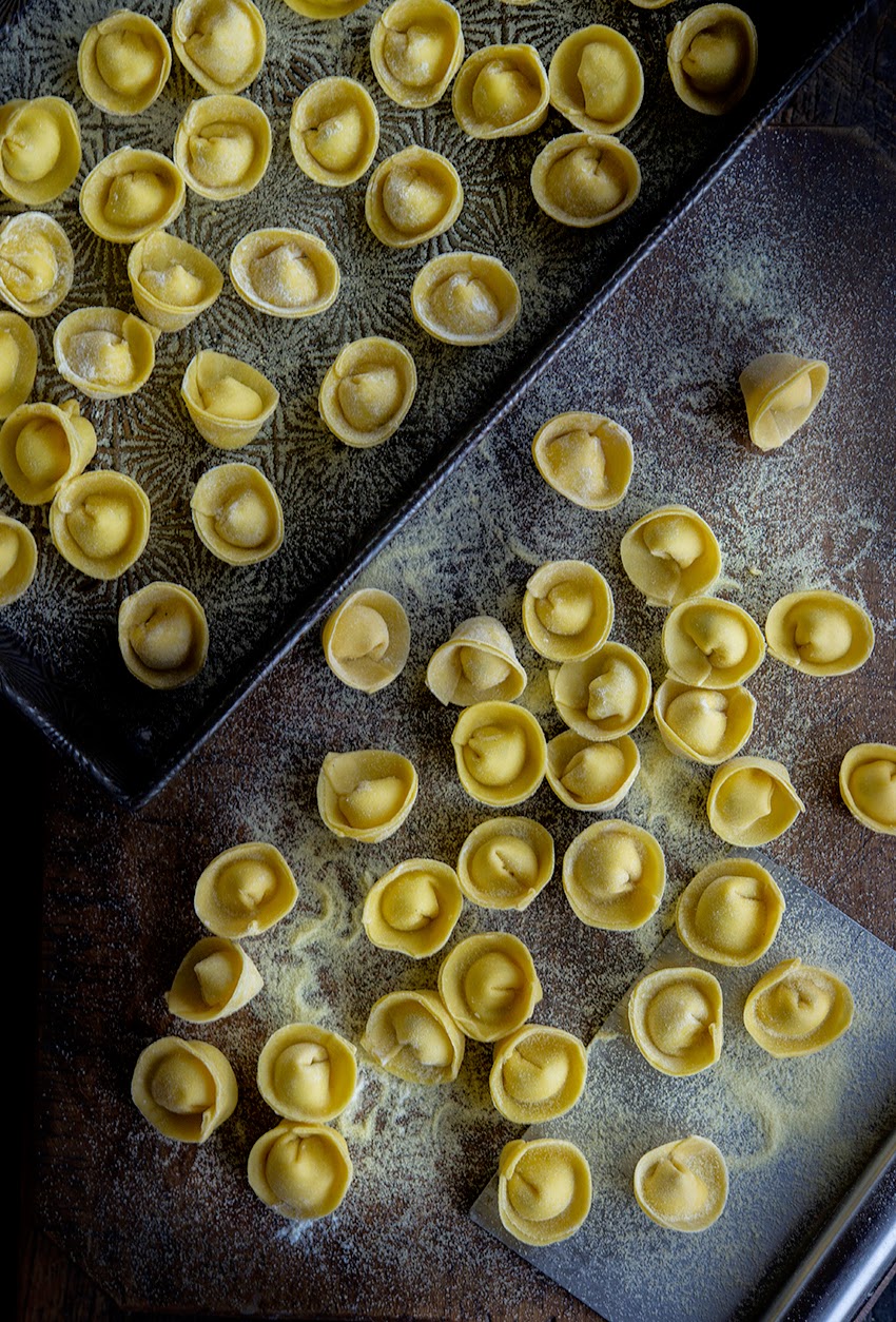 Homemade Pasta: Cappelletti or 'Little Hats' - WILD GREENS & SARDINES