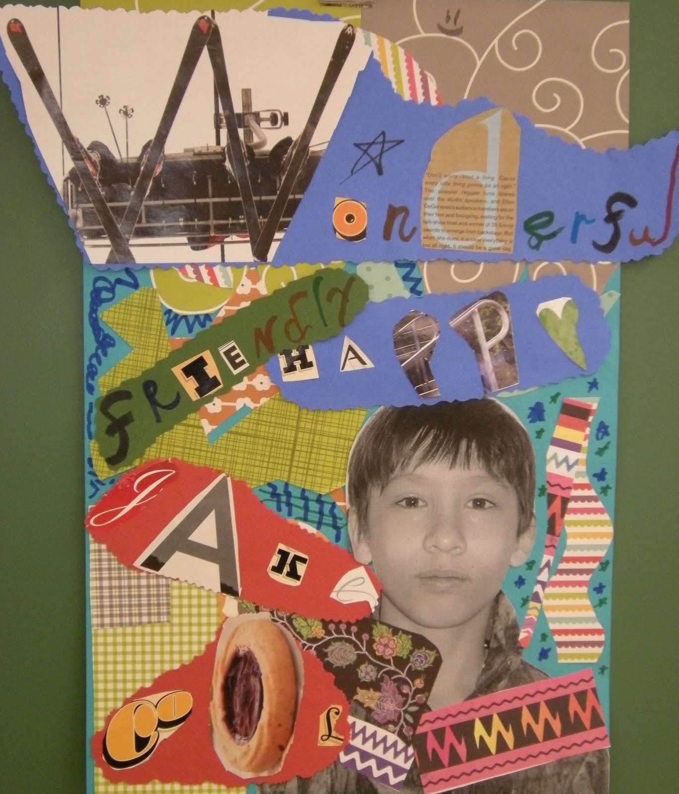 WHAT'S HAPPENING IN THE ART ROOM??: 5th Grade Portrait Collage