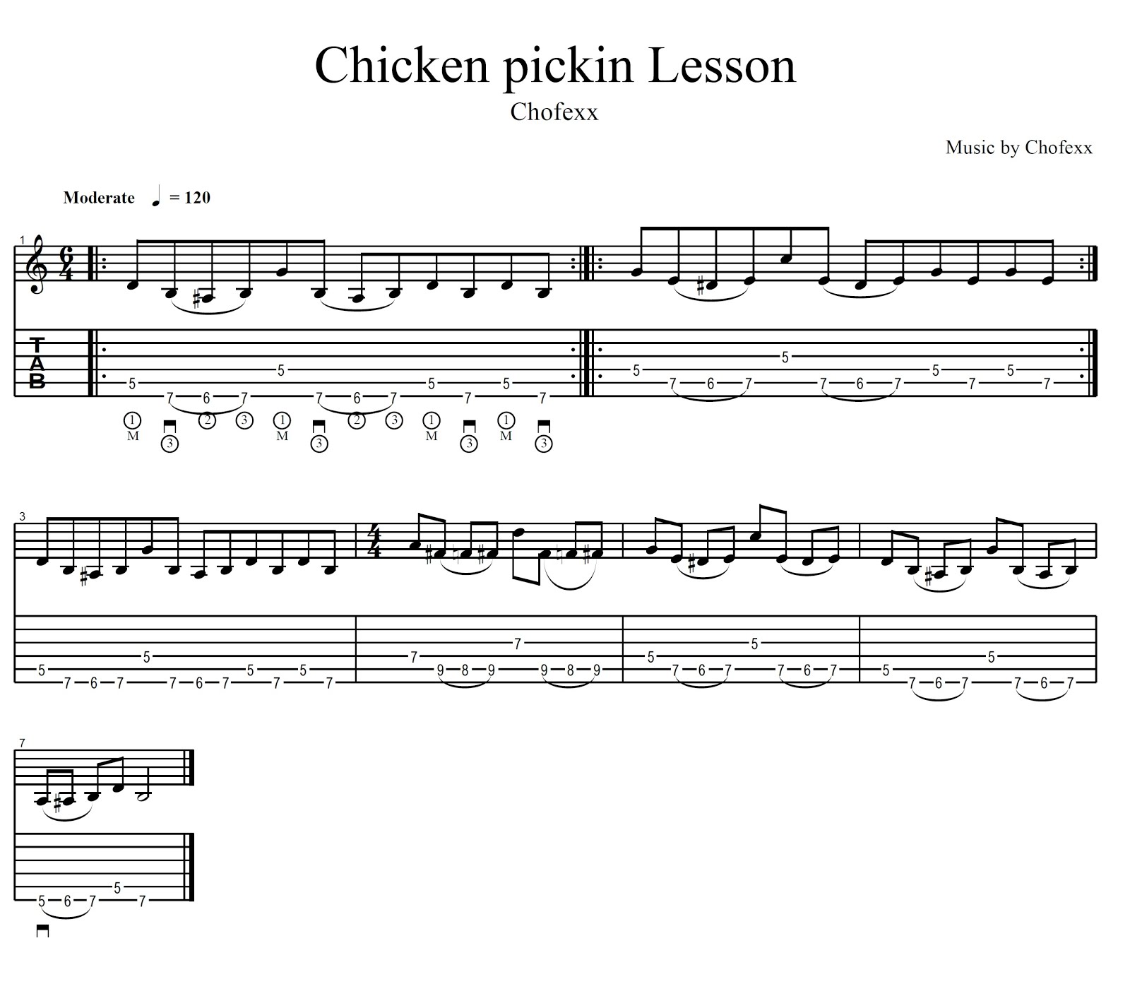 Chicken pickin lesson - Chofexx Guitar Lessons Bg