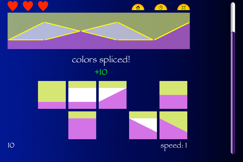 Nontrivial Games: Review: Spliced Colors for iPhone and iPad