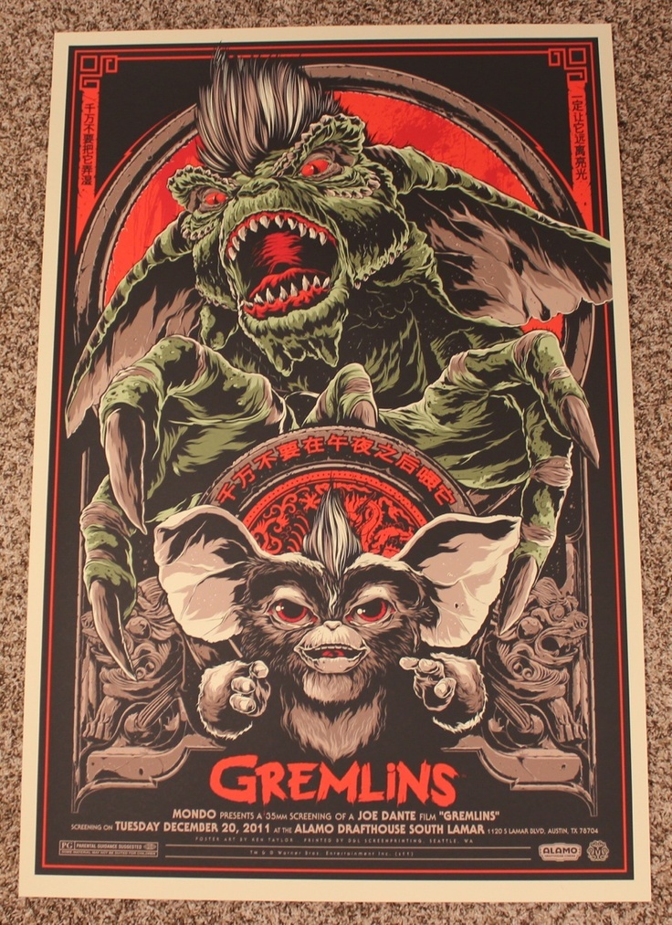 Redesign de cartazes dos Gremlins | Pipoca com Manteiga!