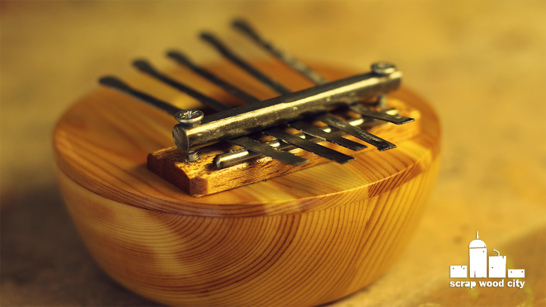 scrap wood city: How to make a kalimba using the lathe