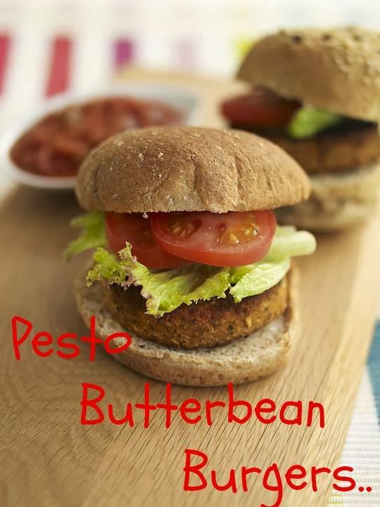 Pesto Butterbean Burgers: Vegans, Soy-Free, Seed-Free - Claire Justine