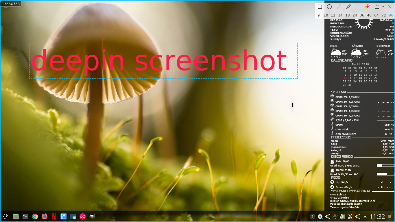 deepin-screenshot no Debian, Ubuntu e derivados