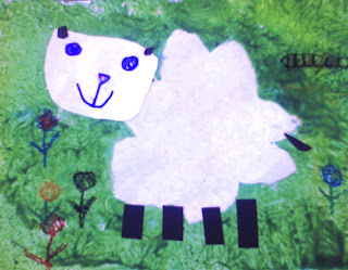 The Accomplished Artist: Sheep Sponge Painting