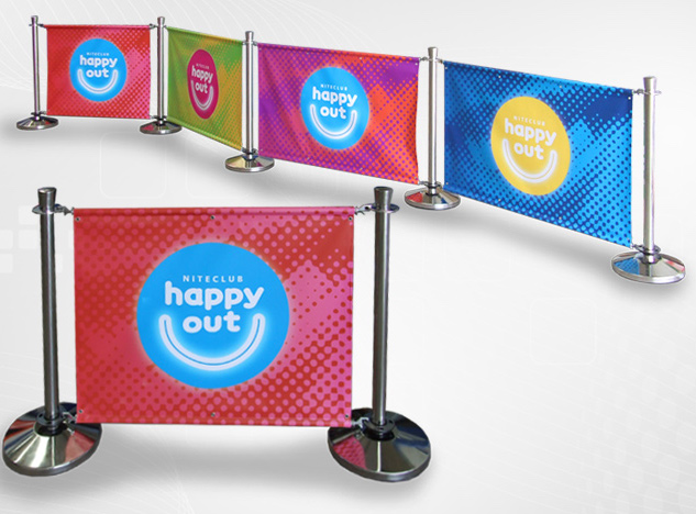 Cafe Barriers for restaurants and coffee shops can be used at trade ...