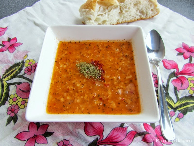 Mijn mixed kitchen: Ezogelin çorbası (Turkse soep met linzen en bulgur)