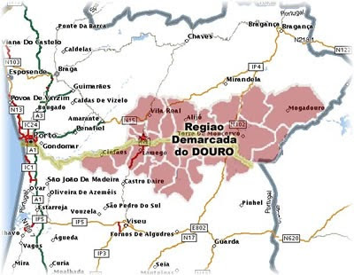 Vinho e Delicias - Sobre vinho: Mapas de Vinhos - Portugal Geral e Douro