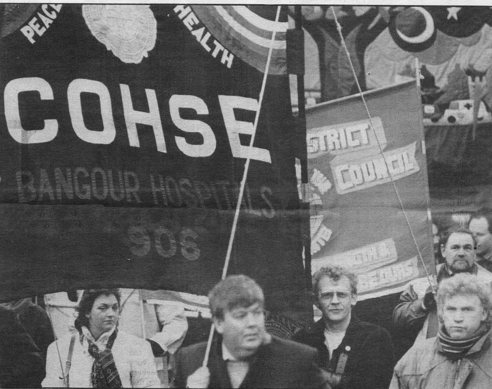 COHSE: Bangour Hospital Nurses on Strike April 1982