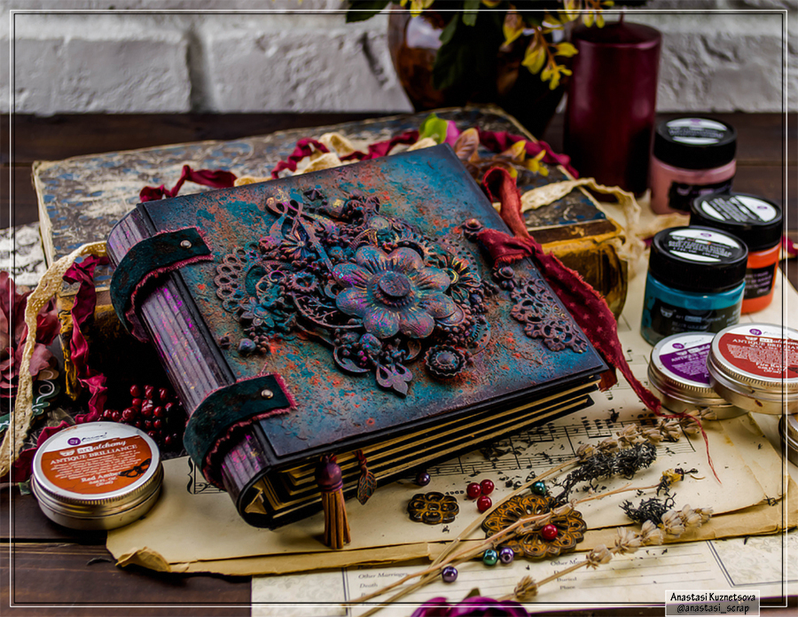 Mixed Media Place: Carnival night notebook by Anastasi Kuznetsova