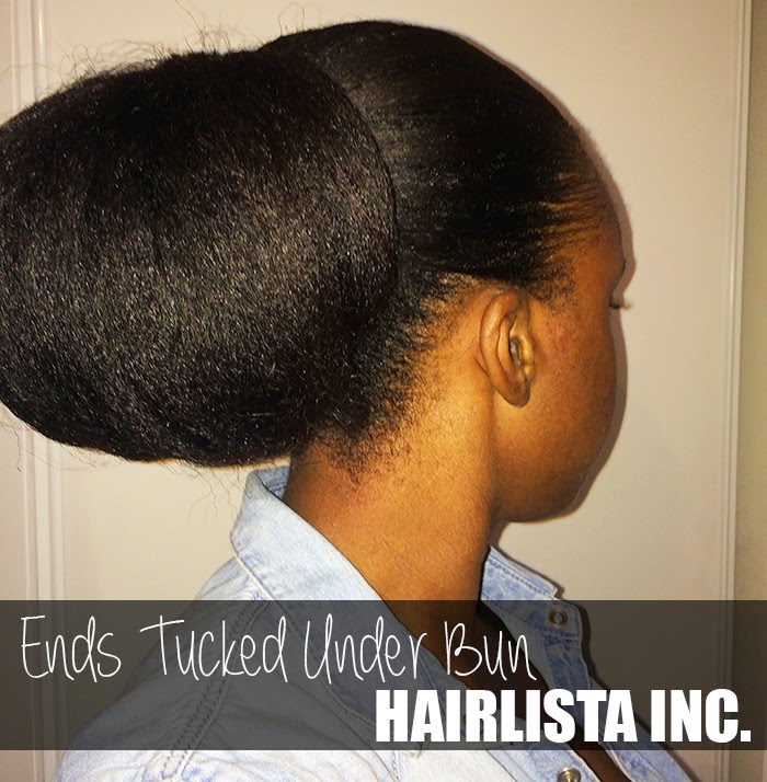 Protective Style: Ends Tucked Under Bun - Hairlicious Inc.
