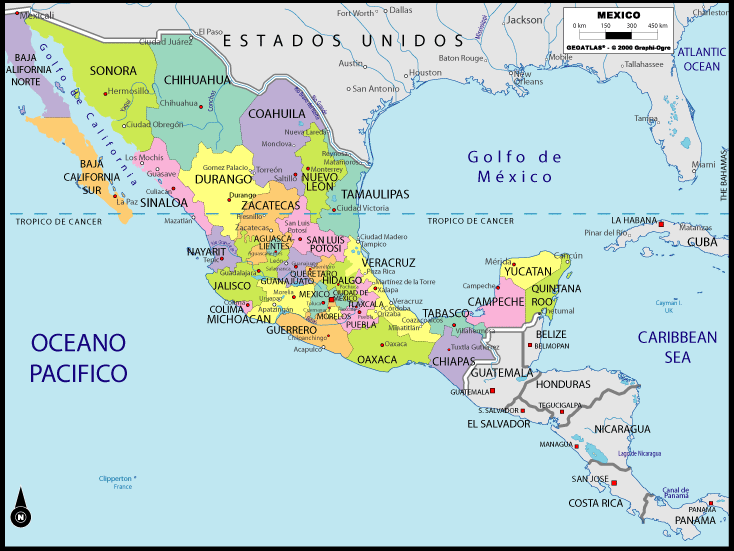 Mapa de Mexico