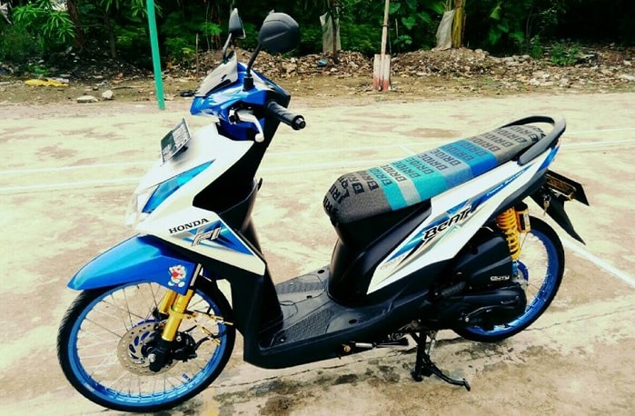 Teknologi Terkini: Update Foto Modifikasi Motor Beat Biru Putih