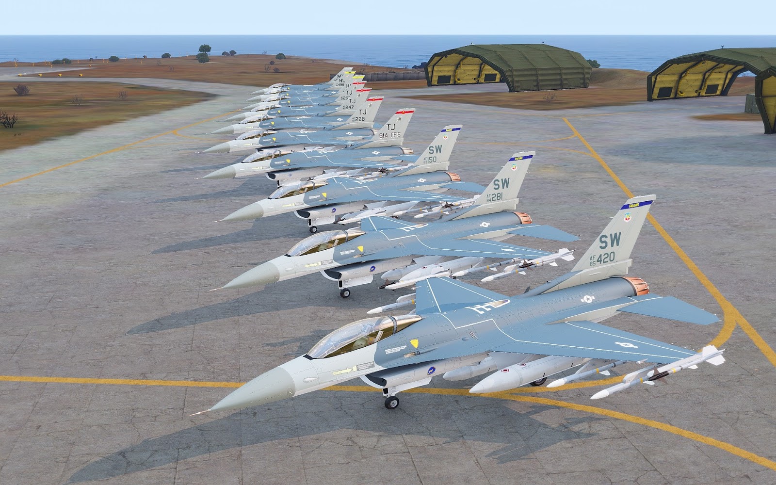 湾岸戦争時の F-16 スキンを追加する Arma 3 用 Package Q Strike pack アドオン | 弱者の日記 ...