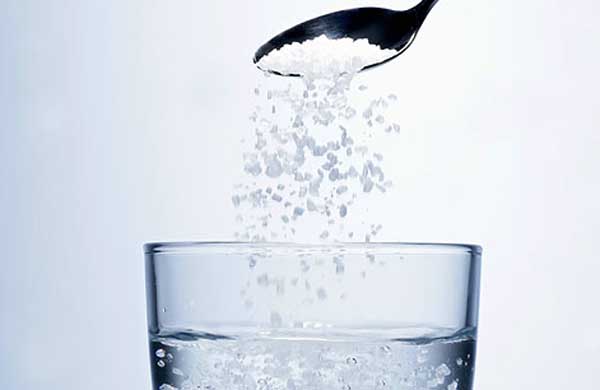 Drink a glass of water mixed with a little salt every morning giving ...