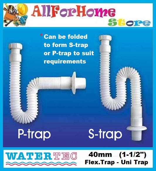 ALL FOR HOME STORE: UT20 1-1/2" WATERTEC Flexible Uni-Trap c/w S/steel ...