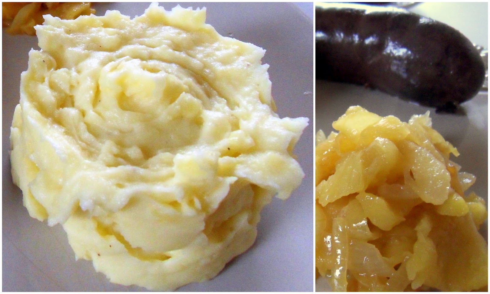 Le Coin Des Délices: Boudin Noir, Compotée de Pomme et Purée Maison