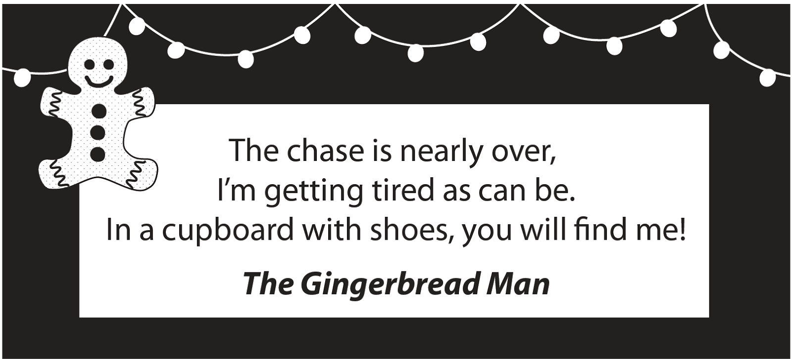 Ashlee Rae Designs: Gingerbread Man Hunt