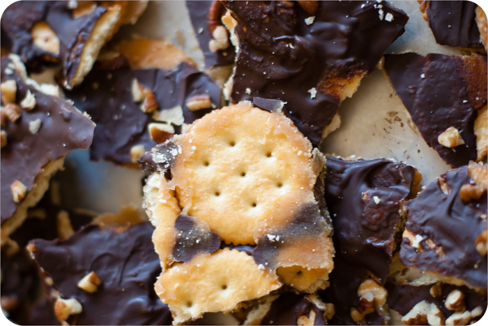 December 1st...you need Ritz Cracker Toffee. You DO! | Bake at 350°