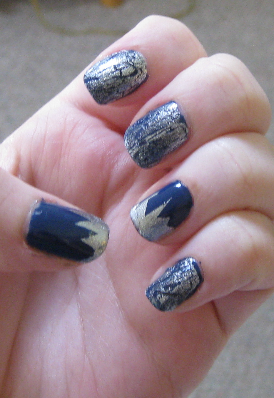 Unprofessional Nails: Go Pats!!