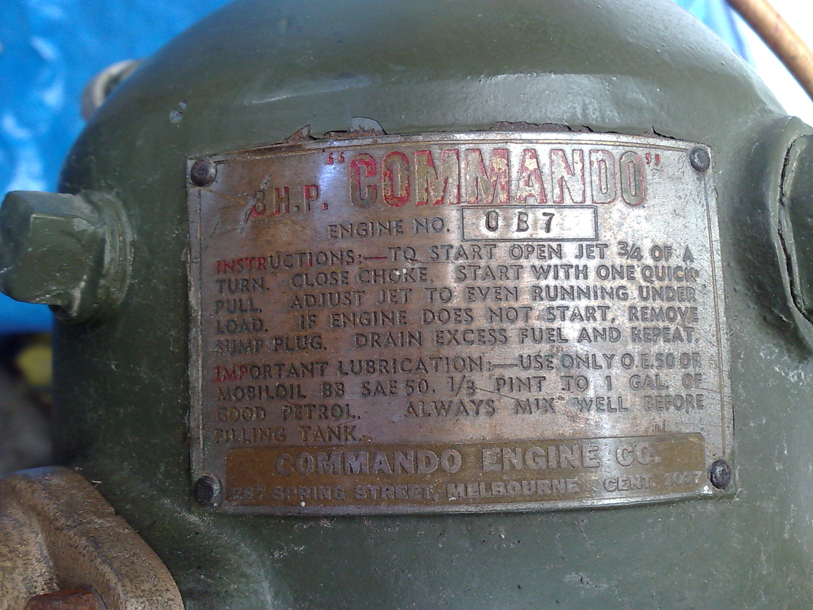 Vintage Outboards Australia: Commando