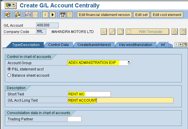 SAP - FICO MODULE LEARNING: Create and Display Sample Document