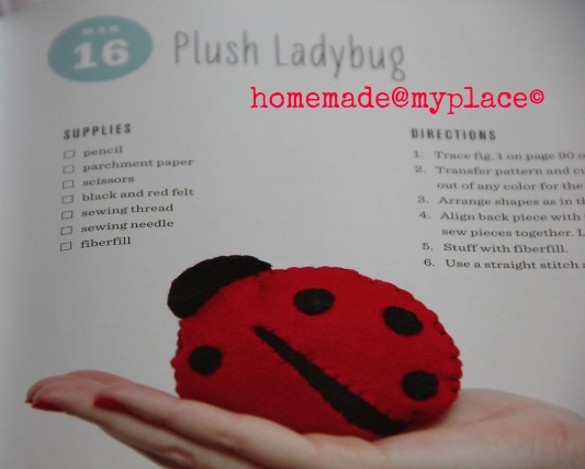 homemade@myplace: Craft-A-Day : Ladybug Week