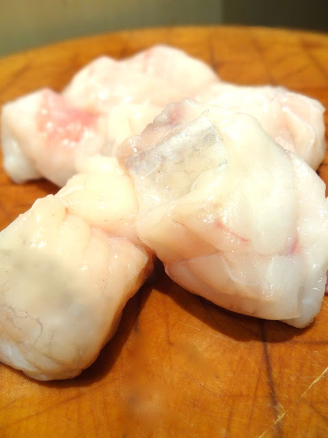 Scrumpdillyicious: Monkfish Tikka & Paneer Kebabs with Gobi Mattar